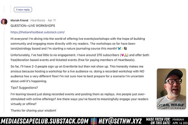 SOCIAL MEDIA ESCAPE CLUB | Seth Werkheiser | Substack