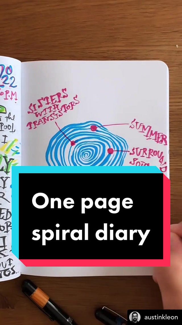 One page diary - Austin Kleon