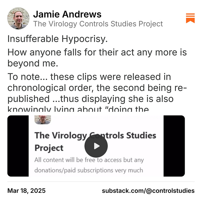 Jamie Andrews on Substack: "Insufferable Hypocrisy. How anyone falls for their act any more is ...