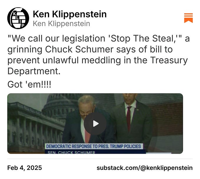 Ken Klippenstein on Substack: ""We call our legislation 'Stop The Steal,'" a grinning Chuck ...