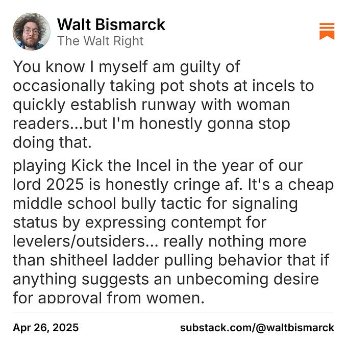 Walt Bismarck on Substack: "You know I myself am guilty of occasionally ...
