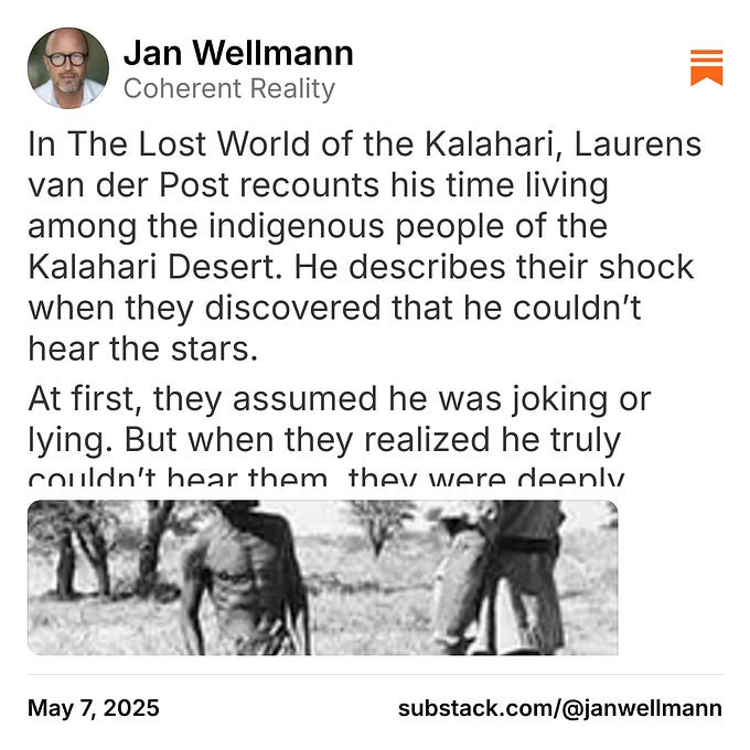 Jan Wellmann on Substack: "In The Lost World of the Kalahari, Laurens ...