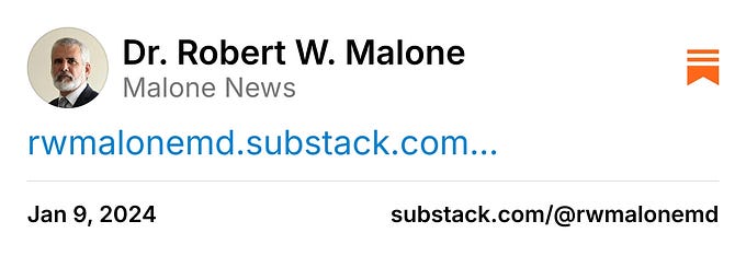 Robert W Malone MD, MS on Substack: "https://open.substack.com/pub/rwmalonemd/p/dr-anthony ...