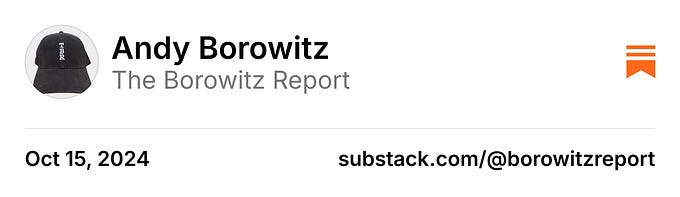 Andy Borowitz on Substack: