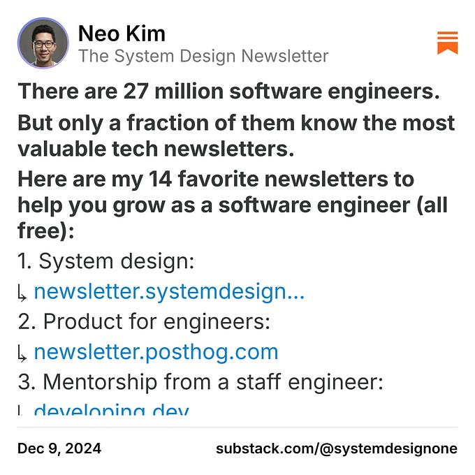 Neo Kim on Substack: "There are 27 million software engineers. But only ...