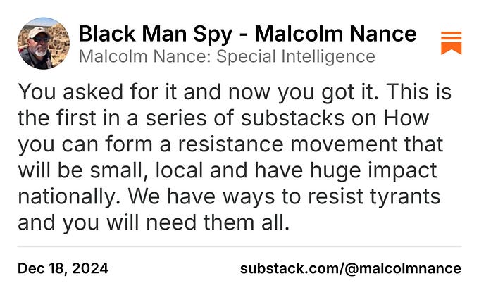 Malcolm Nance on Substack: "You asked for it and now you got it. This is the first in a series ...