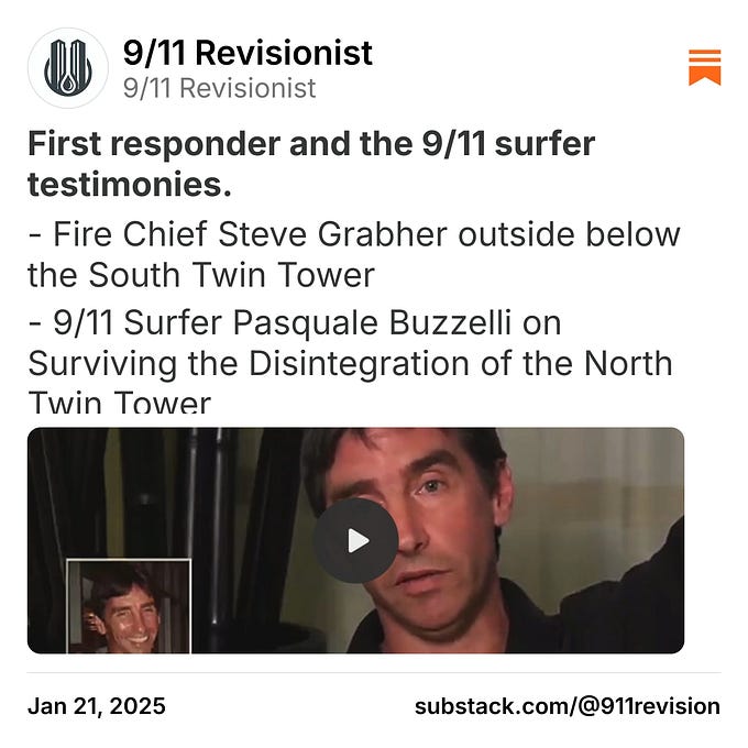 9/11 Revisionist on Substack: "First responder and the 9/11 surfer ...