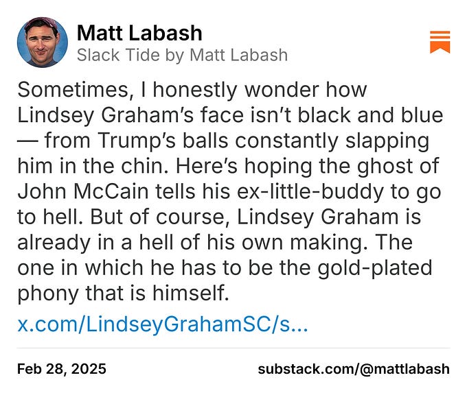 Matt Labash on Substack: "Sometimes, I honestly wonder how Lindsey ...