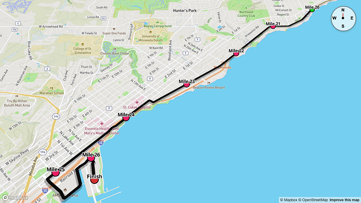 The 2025 Grandma's Marathon Course Guide - Imperial Edition (Miles & Feet)