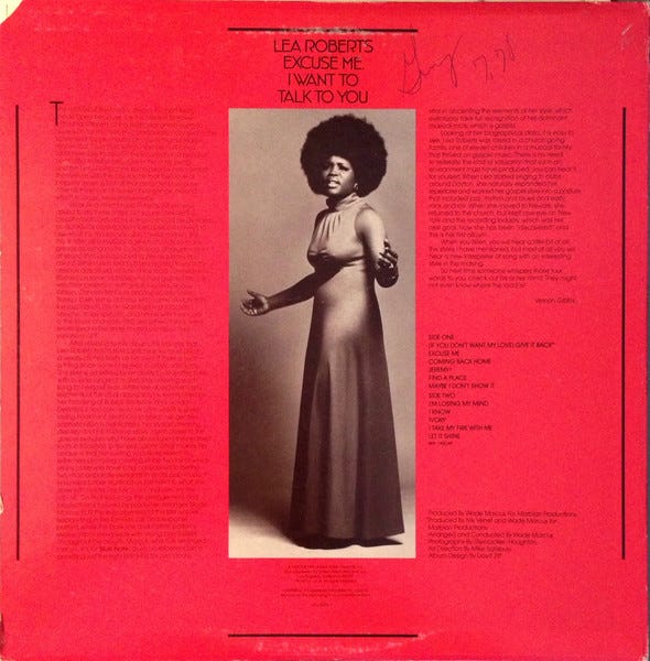 Lea Roberts (born April 15, 1946): Unsung Soul Singer