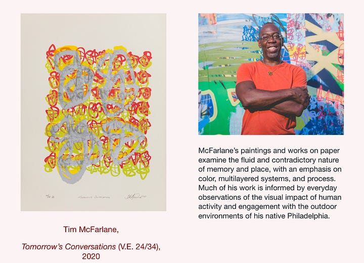Tim McFarlane & Tyler Yvette Wilson, "ArtistsNConversation" at the ...