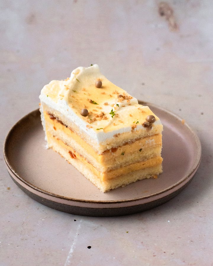 Square Sponge Slab Cake - by Ruth Tam - Cook Til Delicious