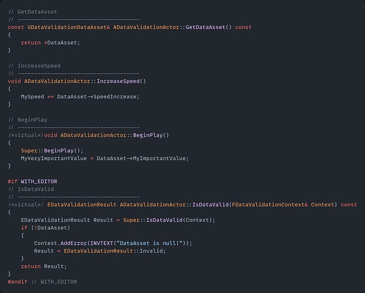 Unreal Engine - Data Validation