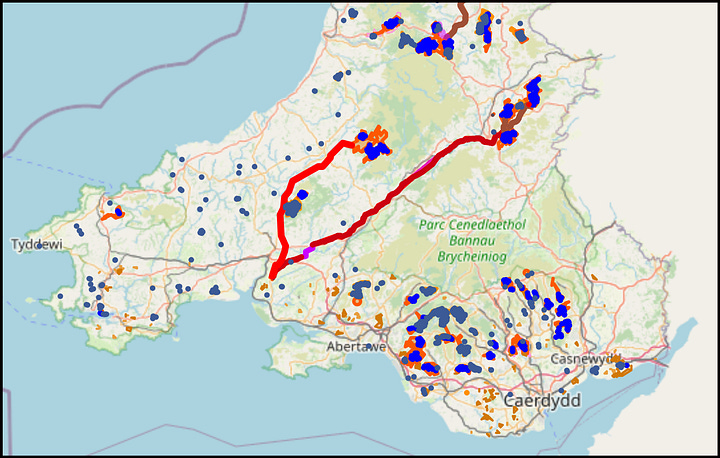 Map of Welsh Wind Farm Proposals - by Annie Zak