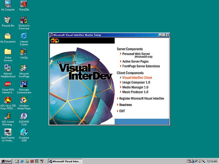 Visual InterDev - by Steven Land - Steven’s Substack