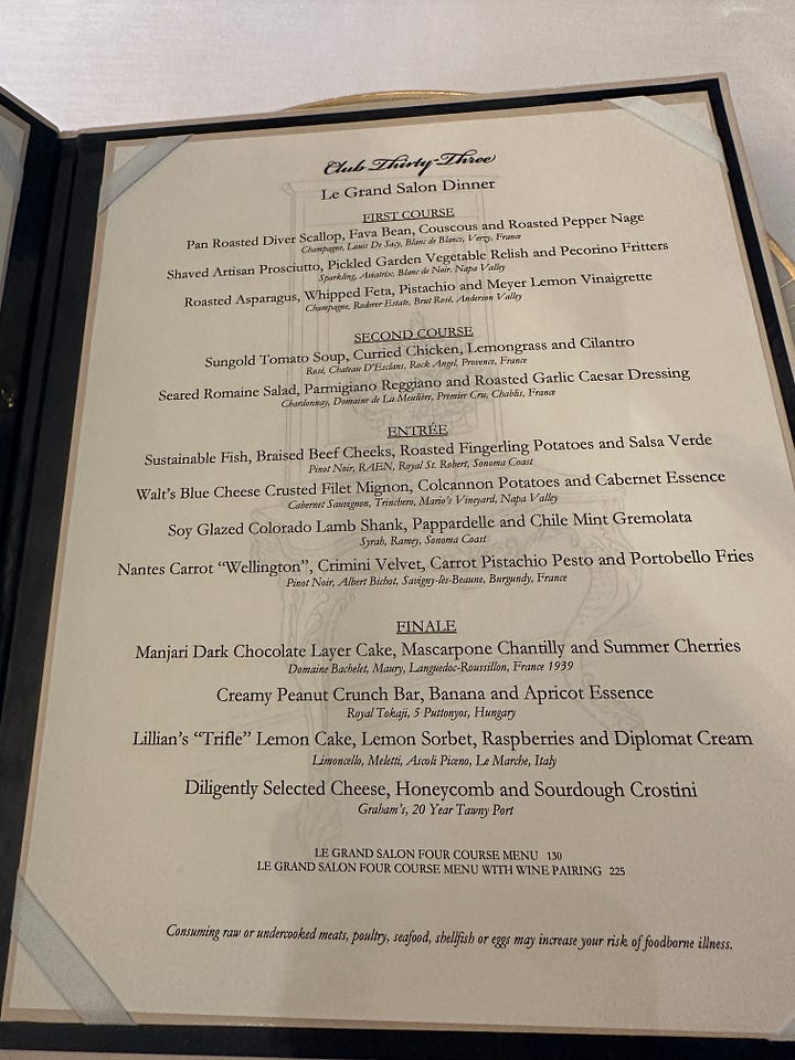 Our Dinner at Club 33 – DCL Duo Podcast and Vlog