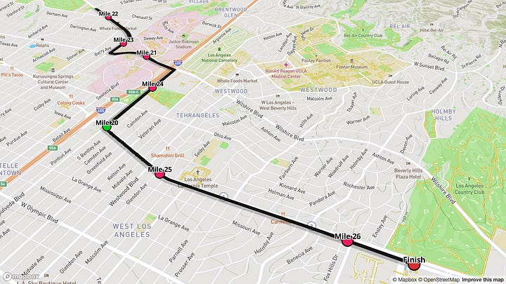 The 2025 Los Angeles Marathon Course Guide - Imperial Edition (Miles ...