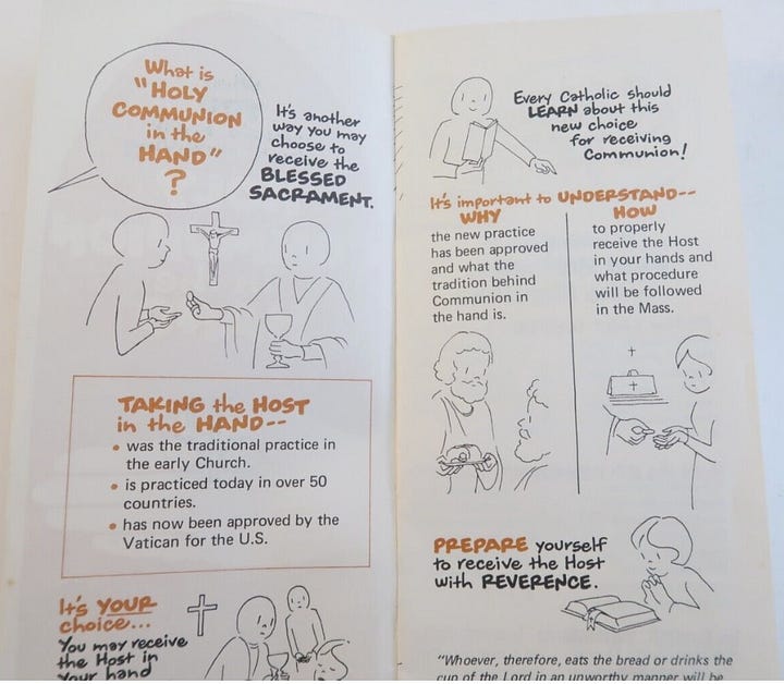 Communion in the Hand - by Amy Welborn - Trust Walk