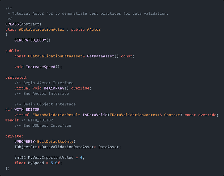 Unreal Engine - Data Validation