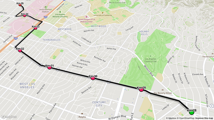 The 2025 Los Angeles Marathon Course Guide - Metric Edition (Kilometers ...
