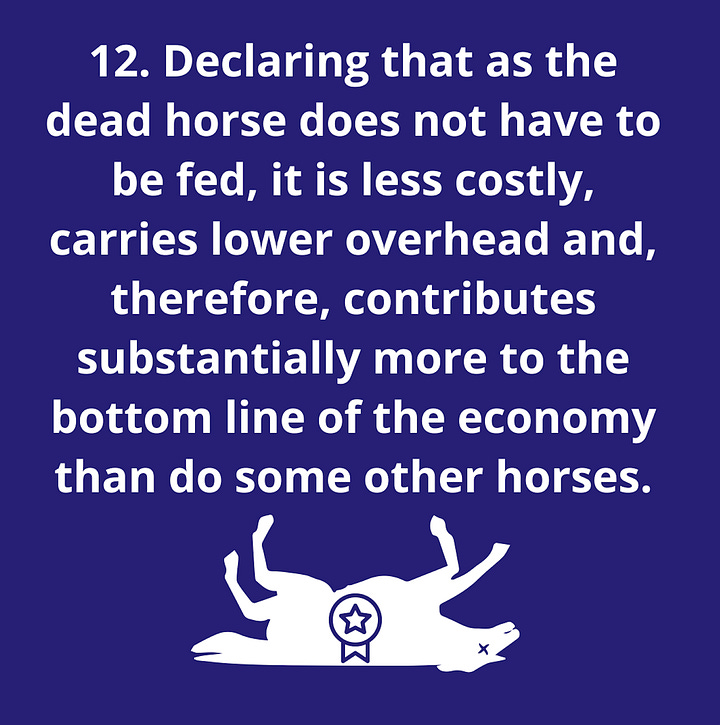 The Dead Horse Theory: A Cautionary Tale for Entrepreneurs