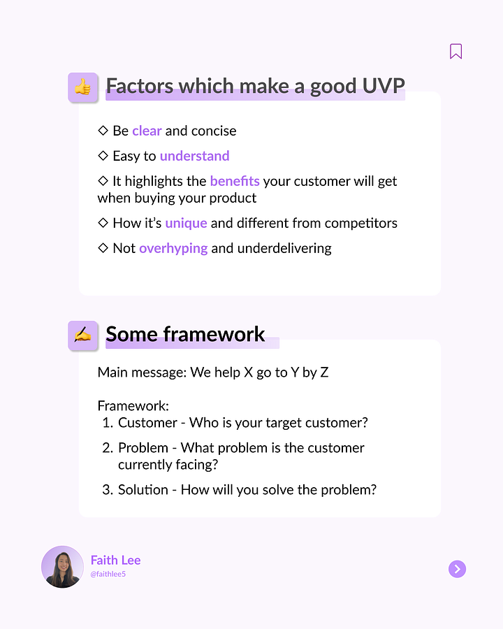 What makes a good Unique Value Proposition (UVP)?