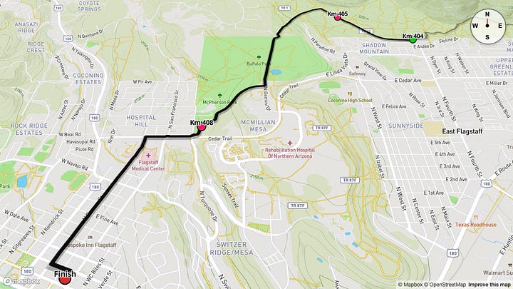 The 2025 Cocodona 250 Course Guide - Metric Edition (Kilometers & Meters)
