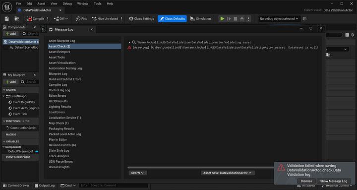 Unreal Engine - Data Validation Unreal Engine - Data Validation