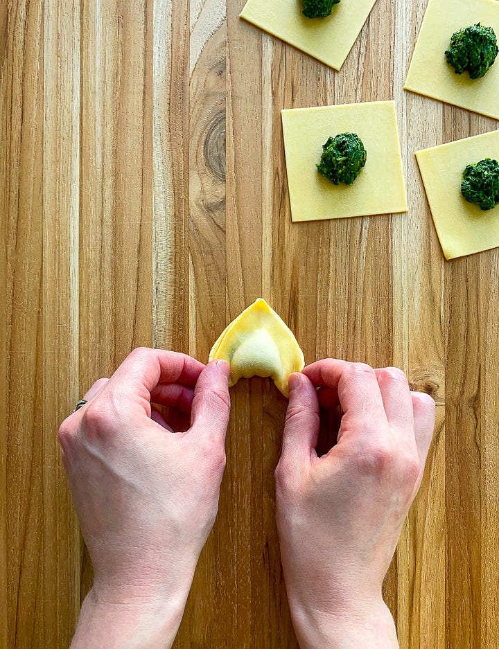 pansotti, liguria's potbellied ravioli - by Meryl Feinstein