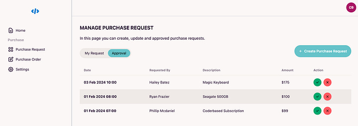 Multi Level Approval System Design - by Herry Gunawan