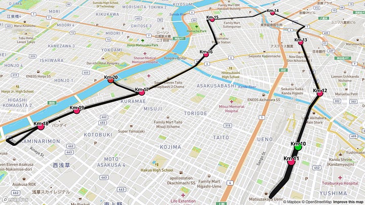 The 2025 Tokyo Marathon Course Guide - Metric Edition (Kilometers & Meters)