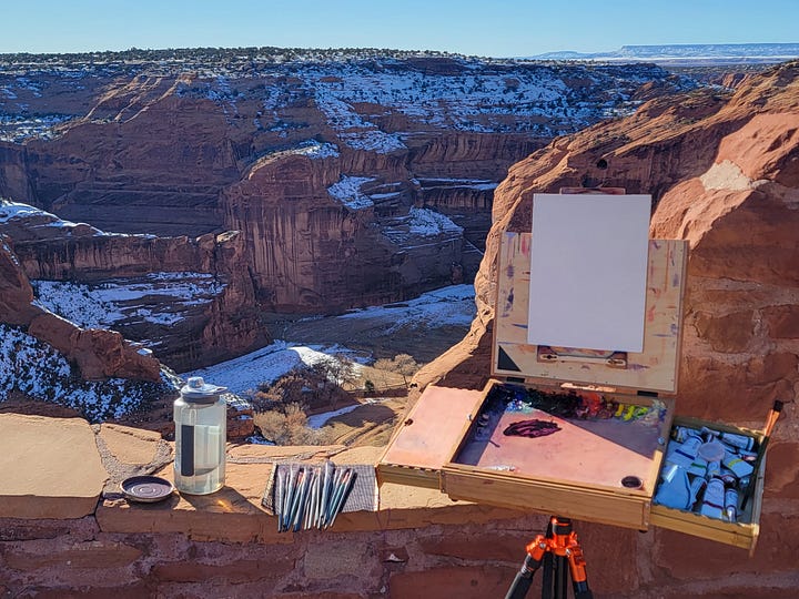The Visual Complexity of Plein-Air Painting by Navajo Artist Monty Singer