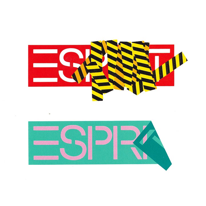 Esprit, 1978 – Logo Histories - by Richard Baird