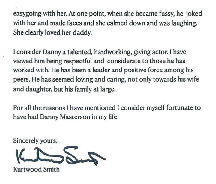 Ashton Kutcher, Mila Kunis wrote letters for Danny Masterson