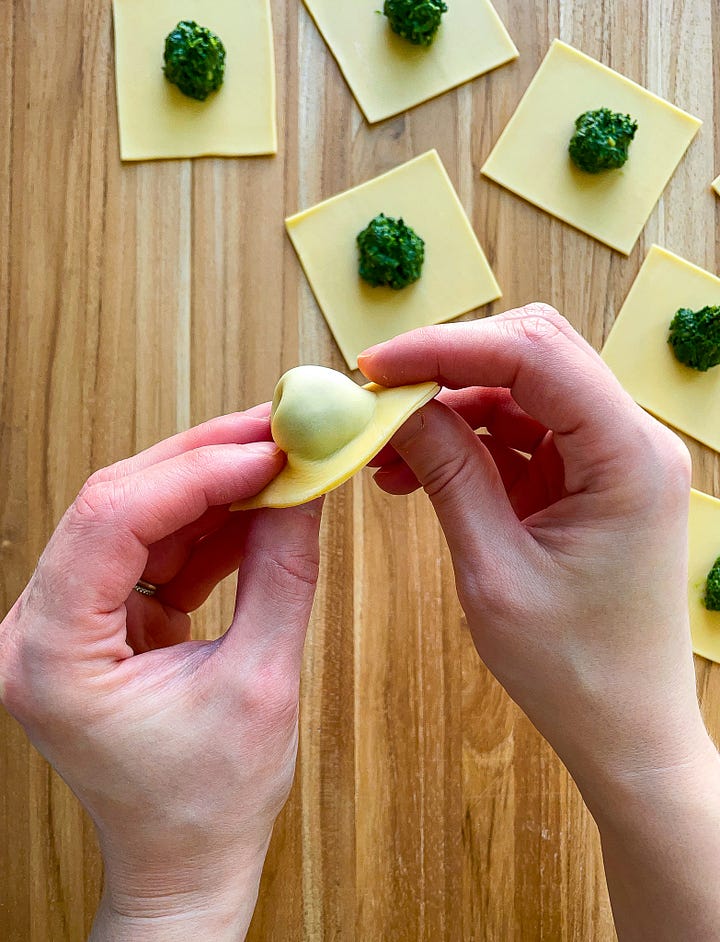 pansotti, liguria's potbellied ravioli - by Meryl Feinstein
