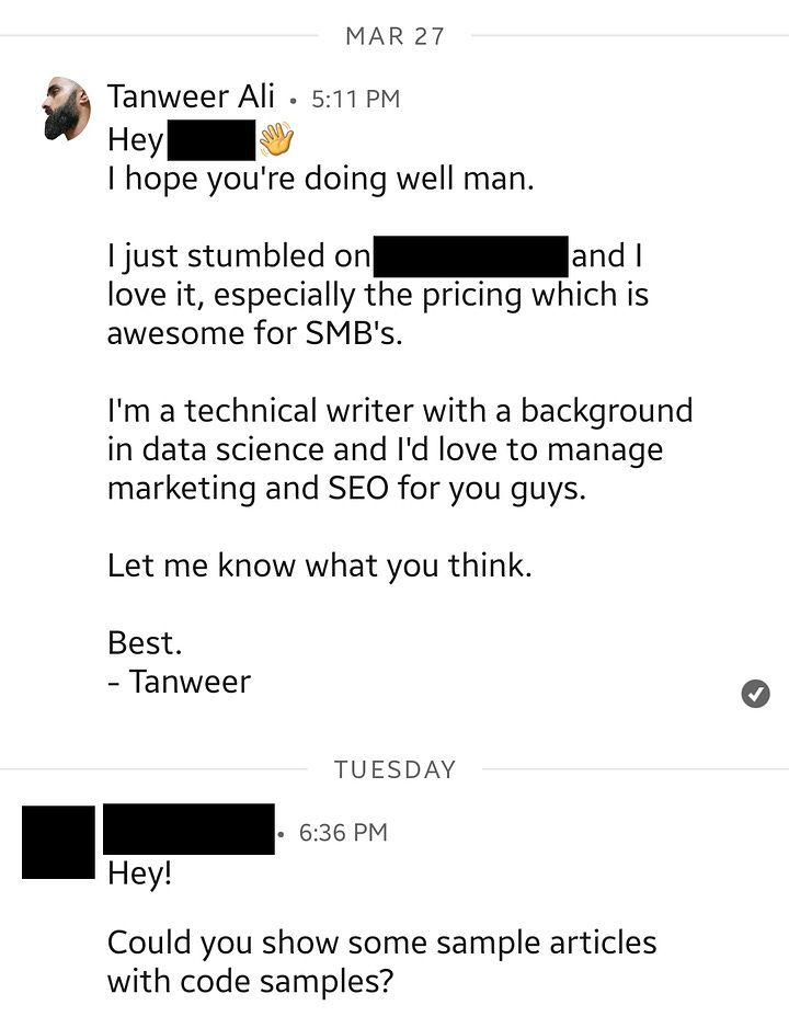 How I Got 2 Leads With LinkedIn DMs - by Ali 🏝