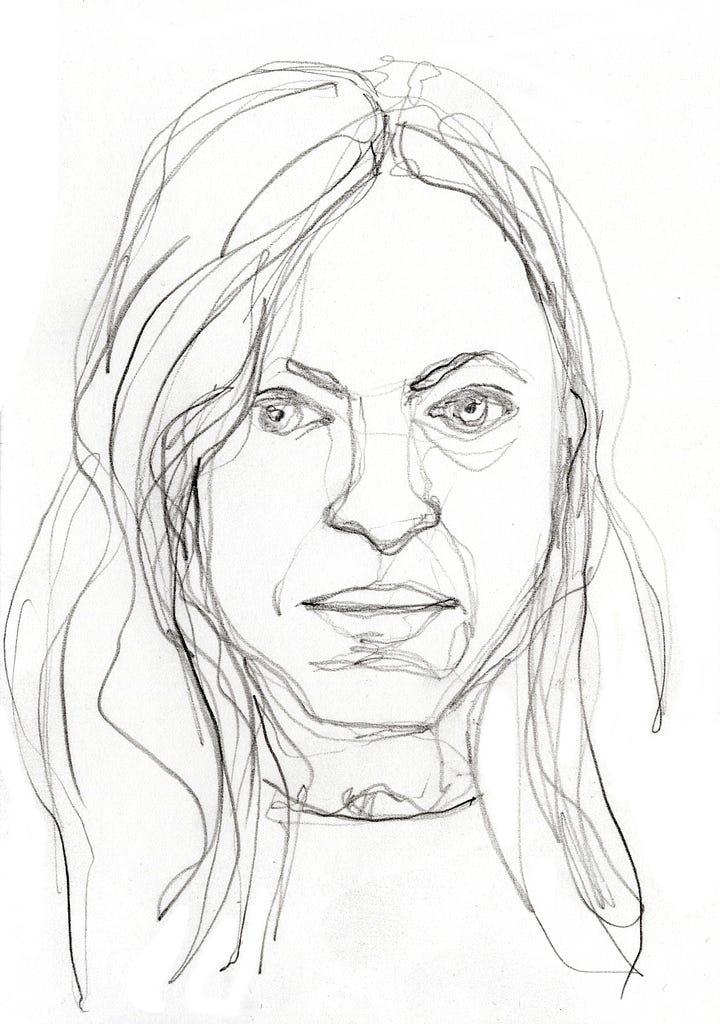 How To Draw Hair Self Portrait