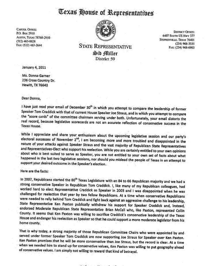 FLASHBACK: Sid Miller Accused Paxton of “Betrayal,” Touted Reagan’s ...