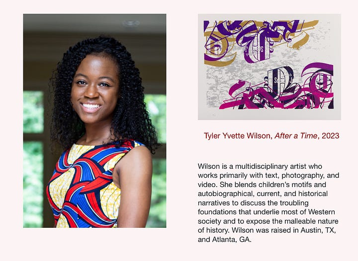 Tim McFarlane & Tyler Yvette Wilson, "ArtistsNConversation" at the ...