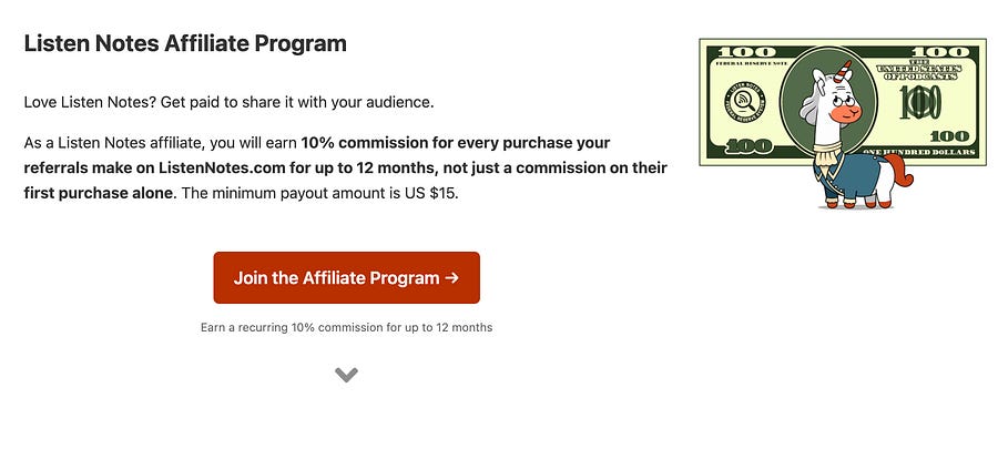 Listen Notes Monthly Updates | Wenbin Fang | Substack