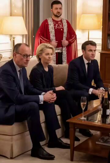 Vidéo hilarante : Zelensky danse devant Merz, Von der Leyen et Macron ...