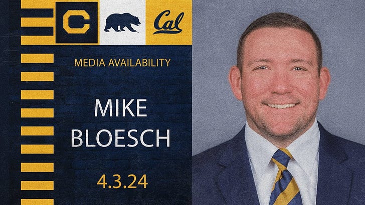 Cal offensive coordinator Mike Bloesch chats RB rotation, recruiting ...