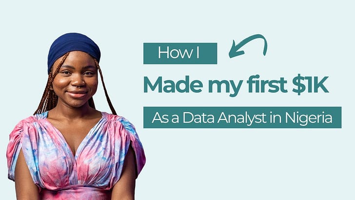 How I made my first $1,000 as a Data Analyst + freelancing tips
