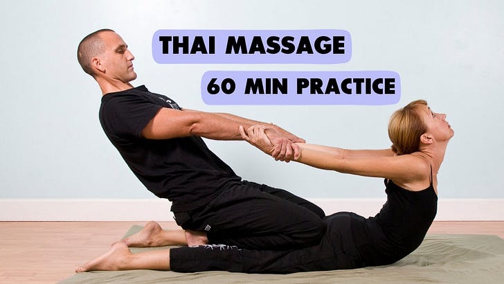 Traditional Thai Massage Routine Demonstrated for Full Body Relaxation