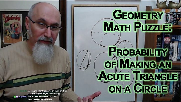 Two Video Segments from Our Math Live Stream: Geometry Math Puzzle ...