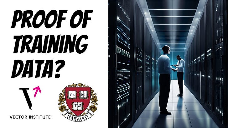 Tools for Verifying Neural Model's Training data