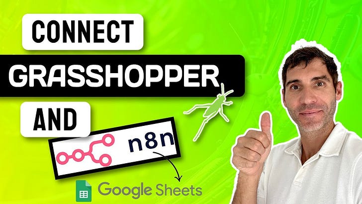 My Workflow: Grasshopper + n8n + Google Sheets