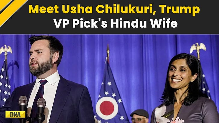 "Who Is Usha Chilukuri Vance? The Indian-Origin Wife Of Trump's Vice ...