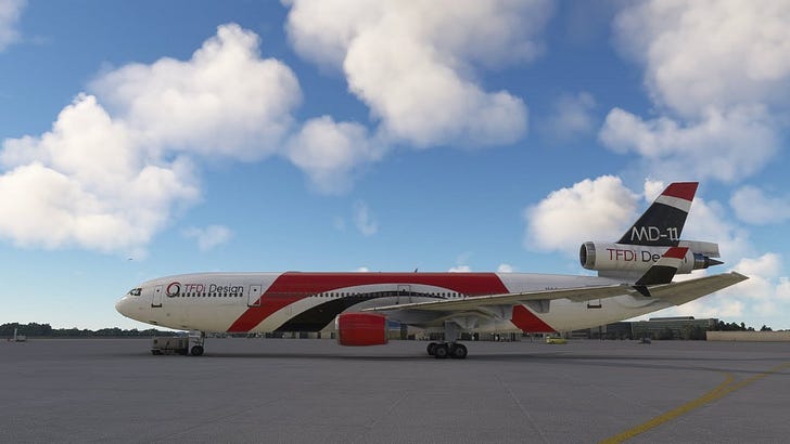 Flying the TFDi Designs McDonnell Douglas MD-11 from Nashville to ...