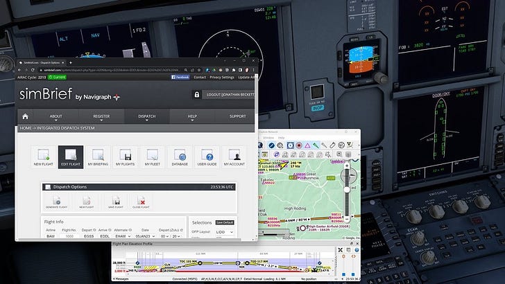 Navigraph, LittleNavMap and Simbrief Integration in the FlyByWire A320 ...